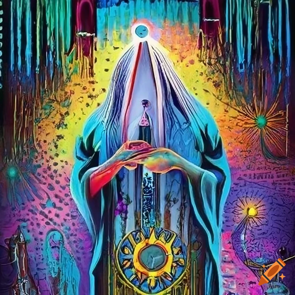 Visually stunning tarot card of the Magician symbolizing power and ...