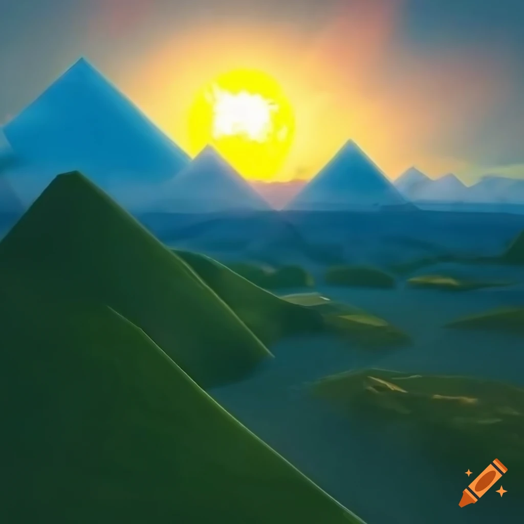 Super Mario 64 Starlight Skyrise landscape on Craiyon