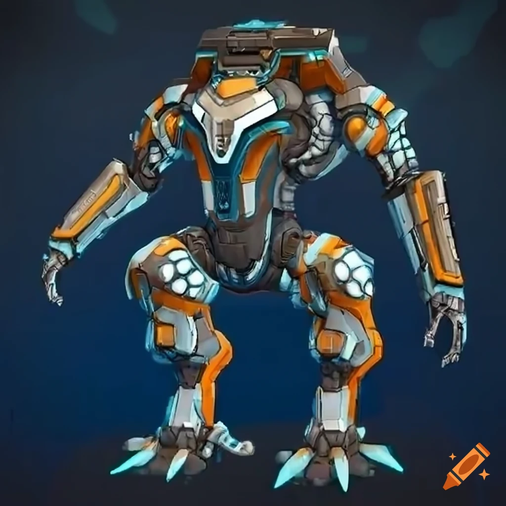 Sleek and powerful mech suit in action from the Subnautica series on ...