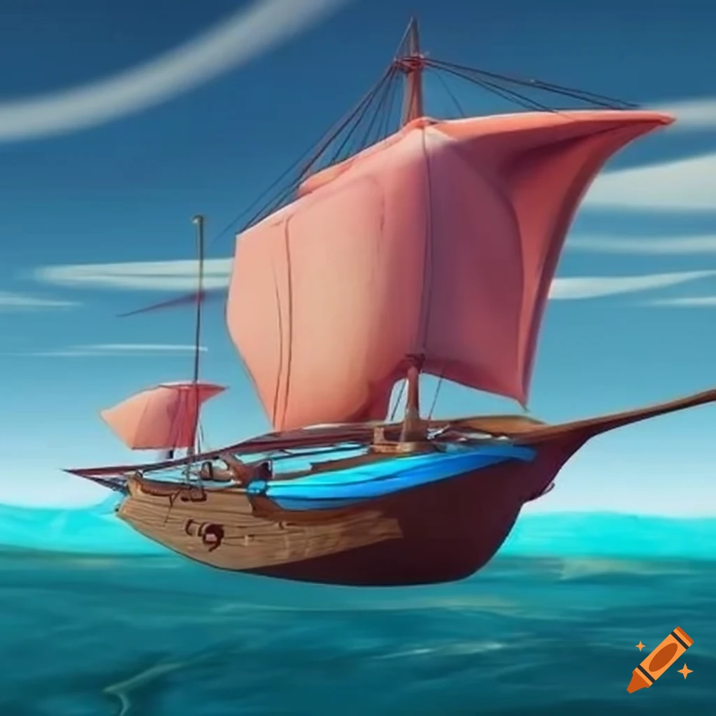 Sailing flying vessel from treasure planet on Craiyon