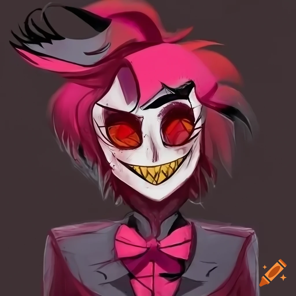 Alastor the radio demon with creepy lighting in digital art on Craiyon