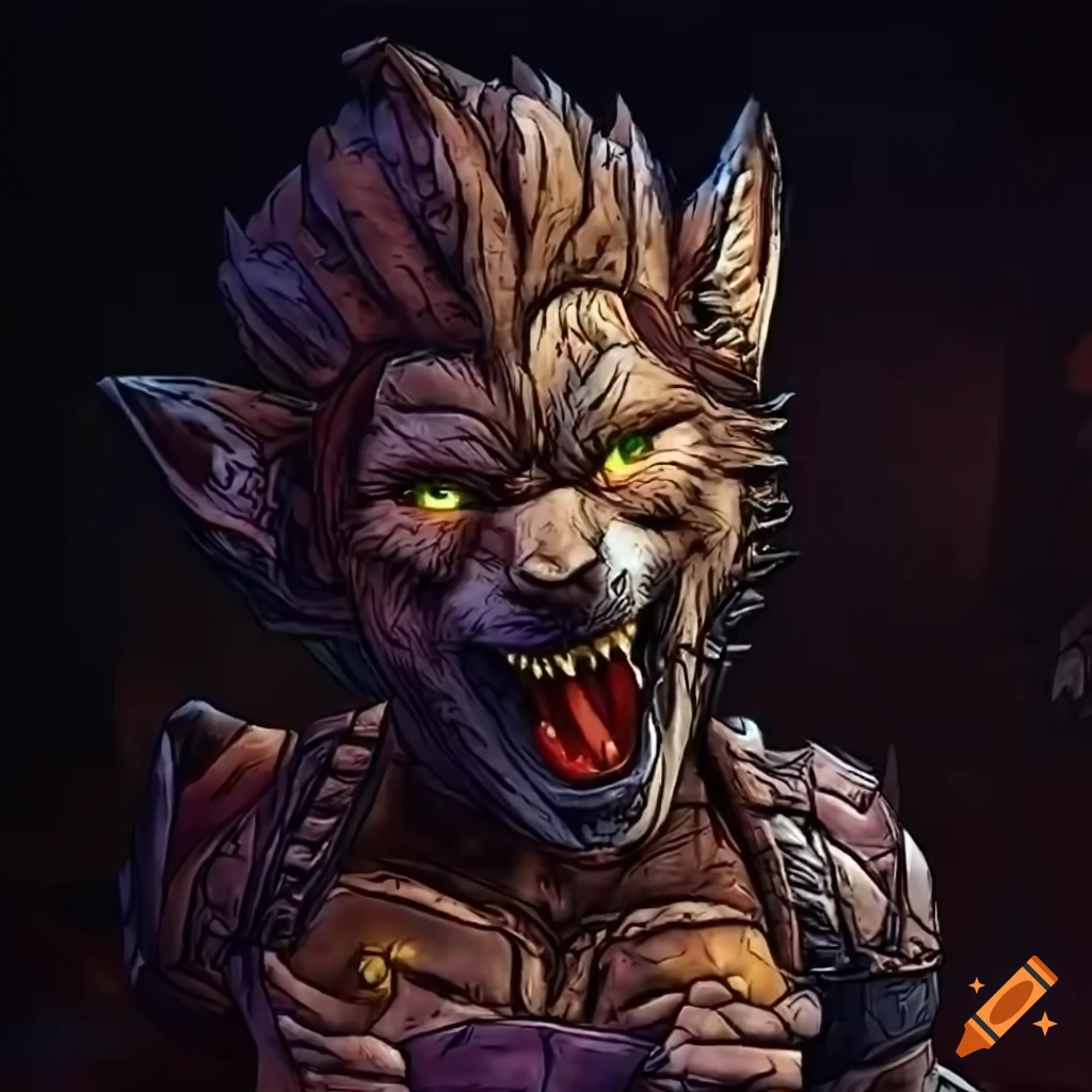 Borderlands 3 werewolf character with evil and menacing cell shading on ...
