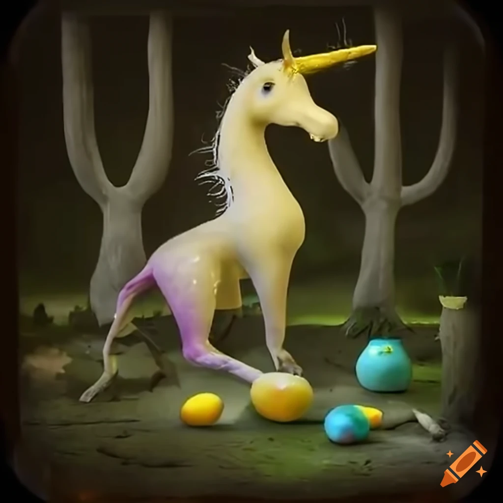 Mythical creatures and mutant omega mart lemon fruit monster in a ...