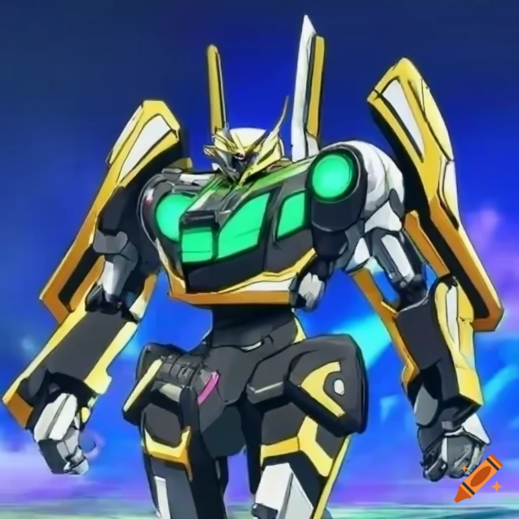 Detailed light mech style in code geass with powerful and athletic ...