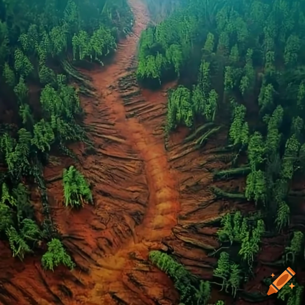 Propaganda poster urging to stop deforestation using fear tactics on ...