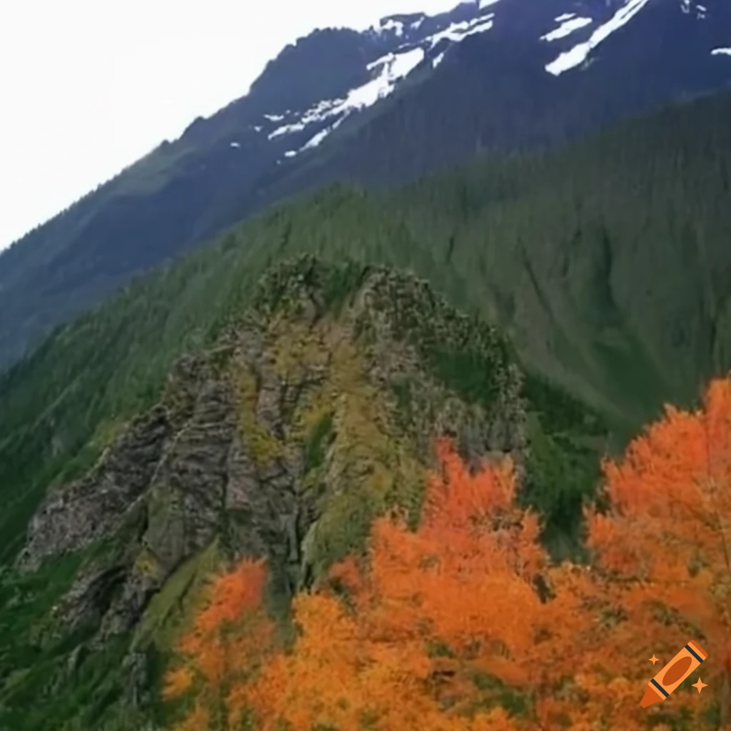 Mountain view on Craiyon