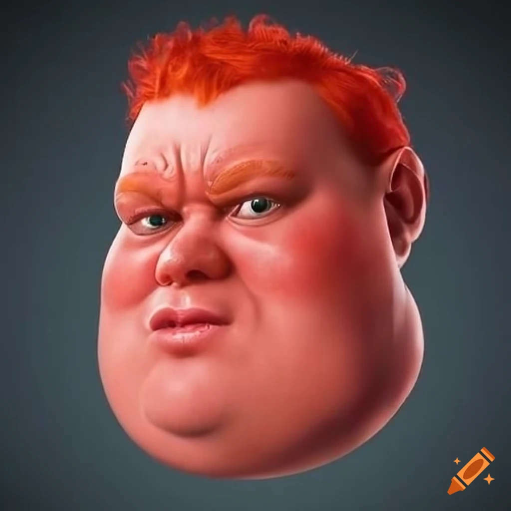 Curly red-haired person on Craiyon