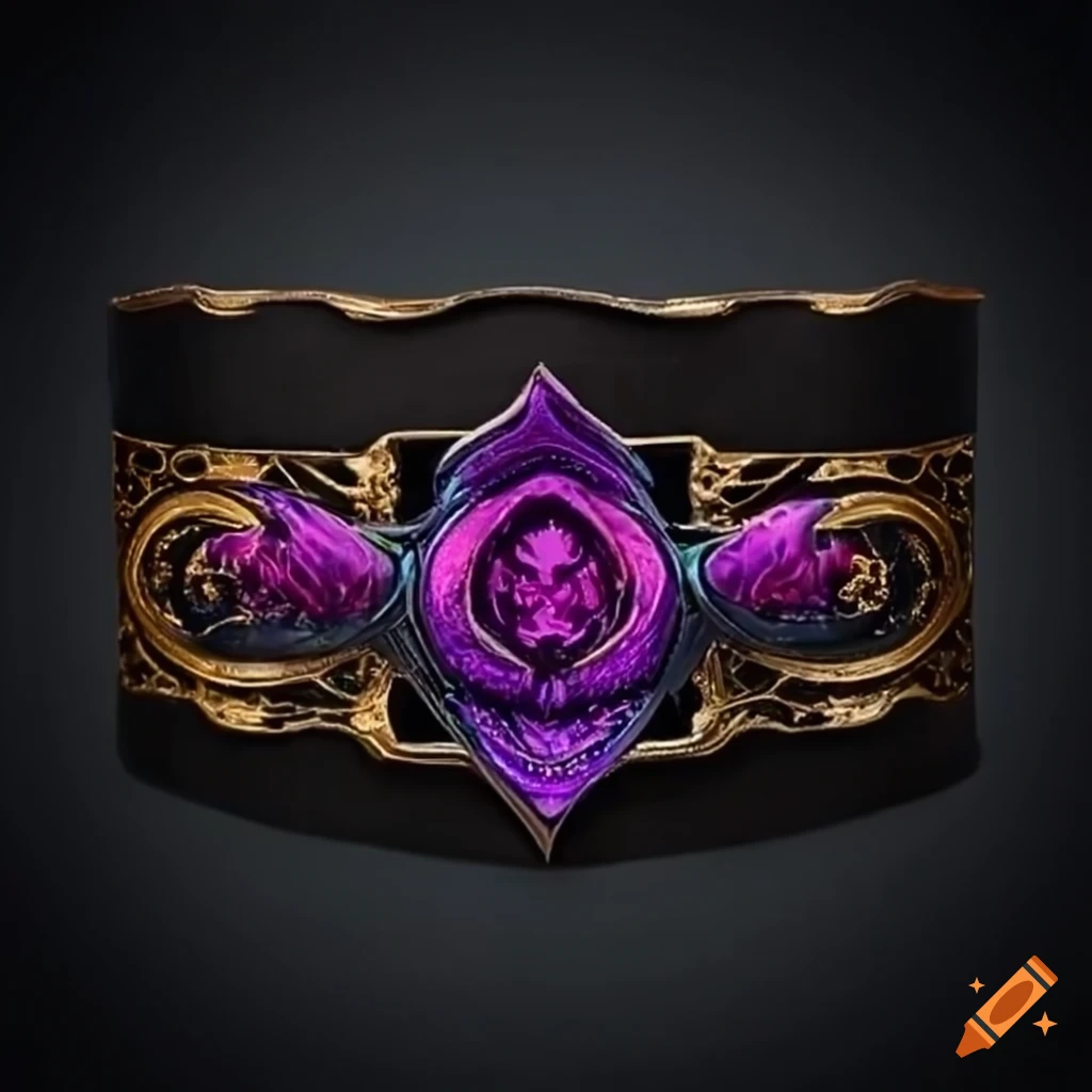 Front view of a noble magic belt on Craiyon