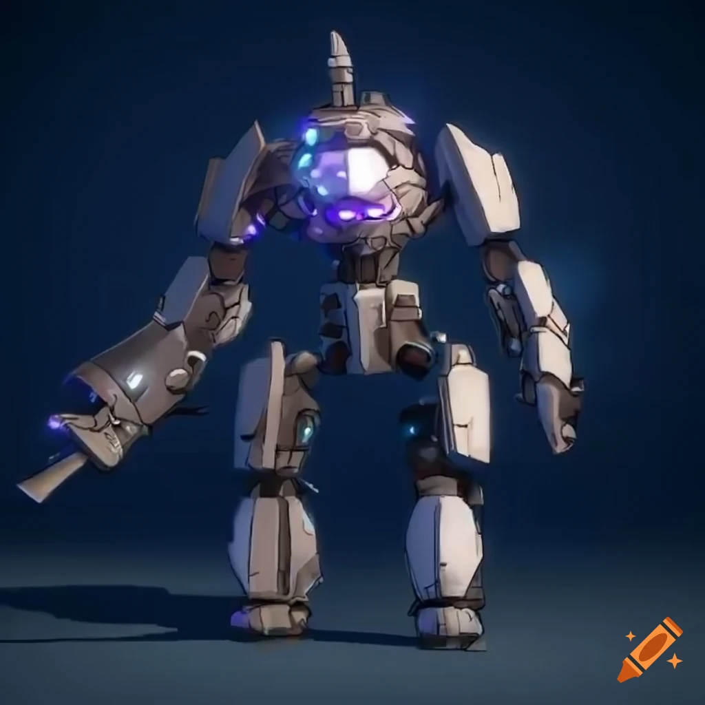 Detailed my little pony mech design for animations on Craiyon