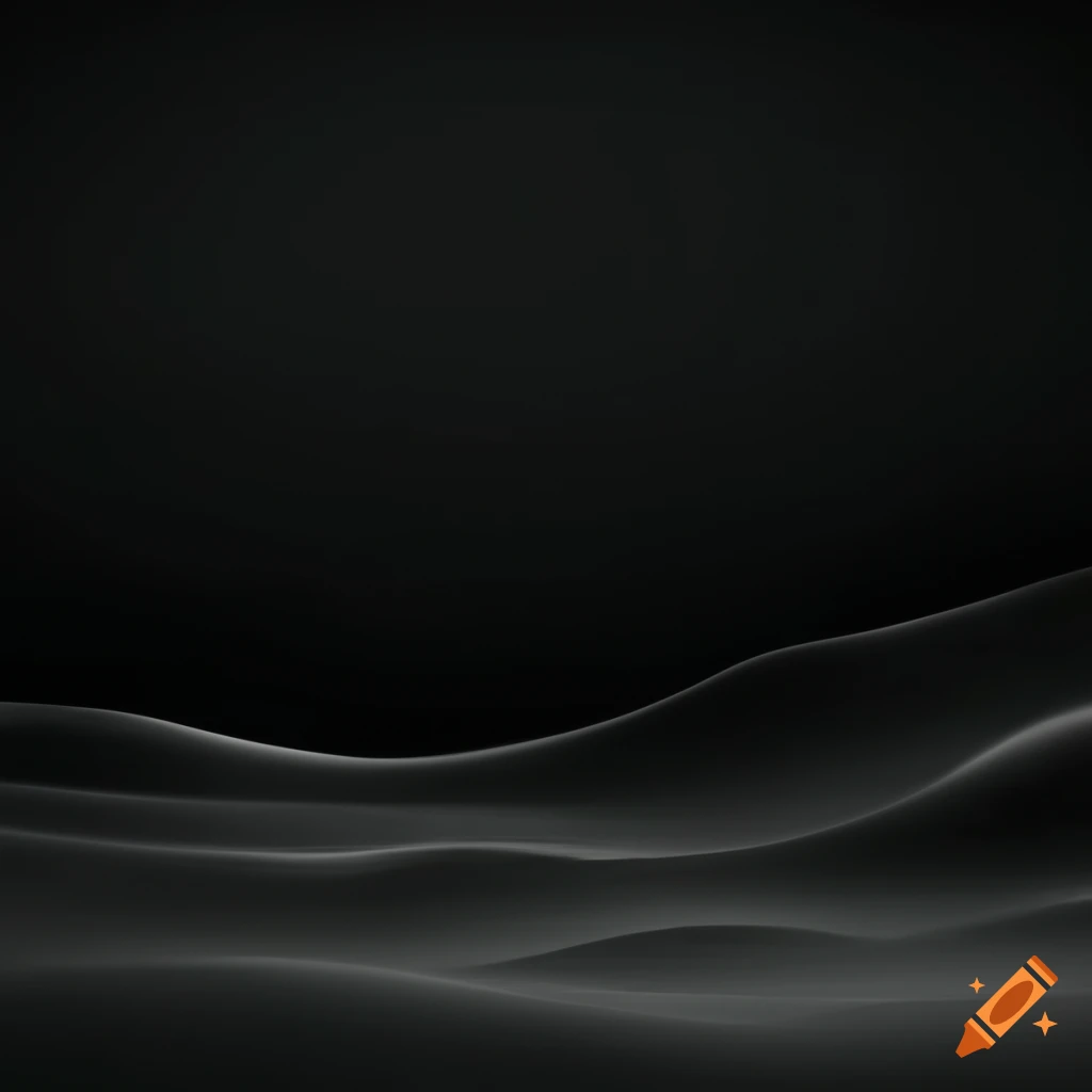 Black wavy landscape pc wallpaper on Craiyon