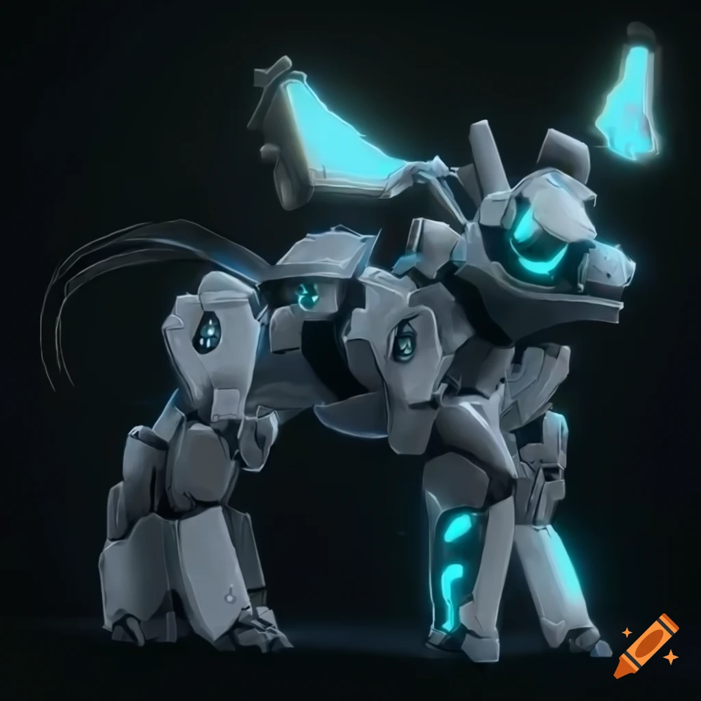 My little pony mech rendering, perfect for animations on Craiyon