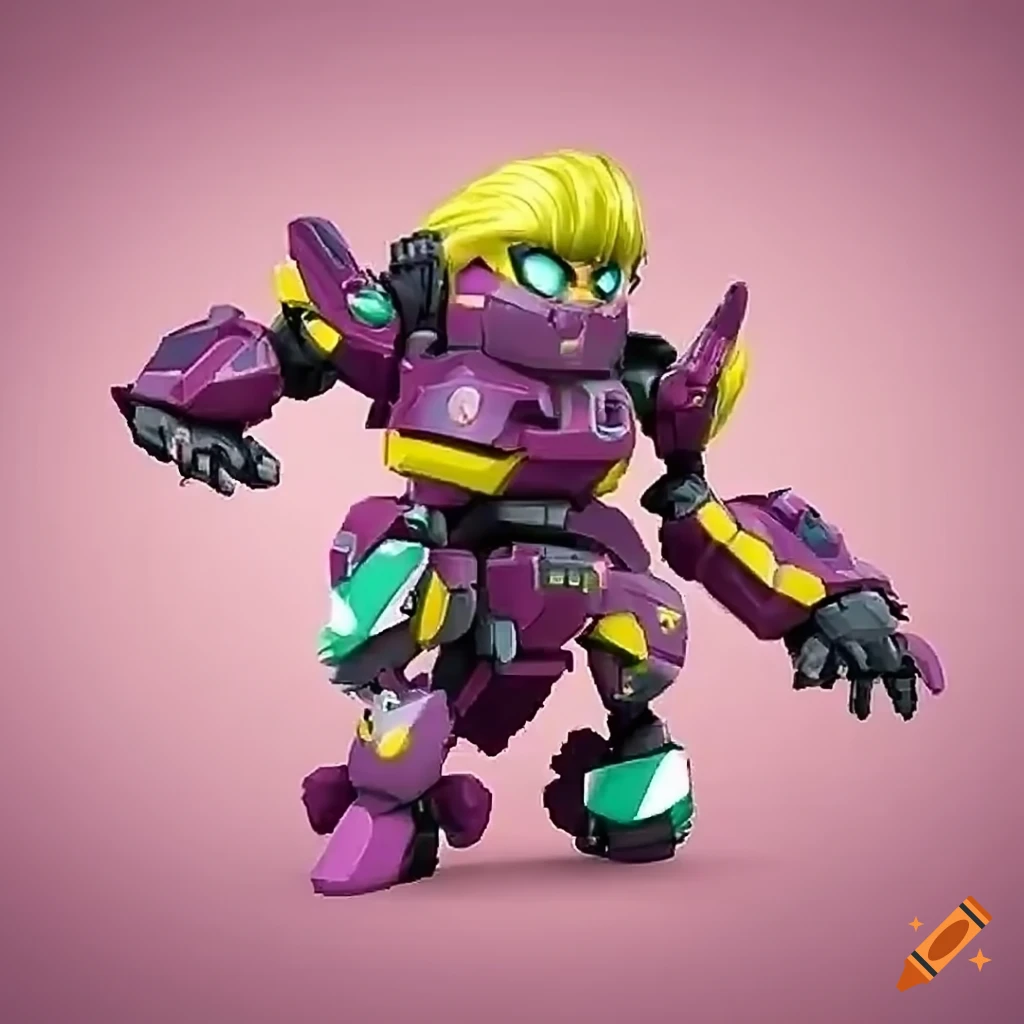 Colorful mech inspired by my little pony on Craiyon