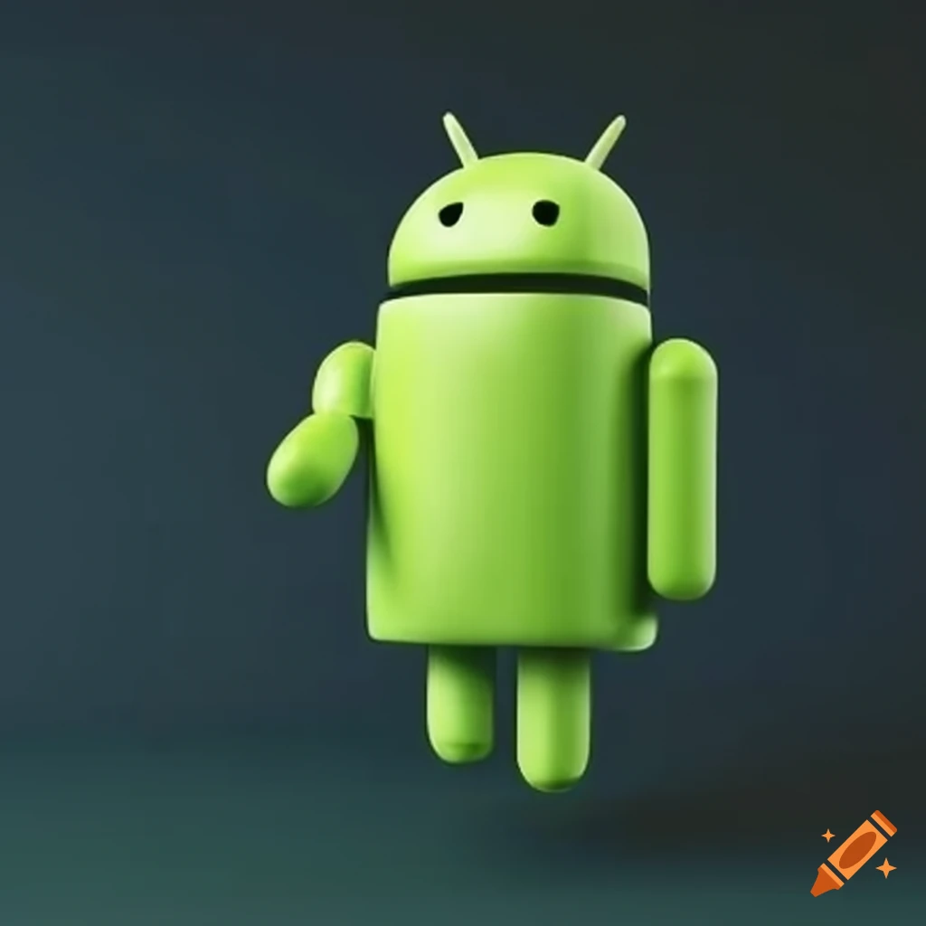 Bamboo-made android mascot on Craiyon