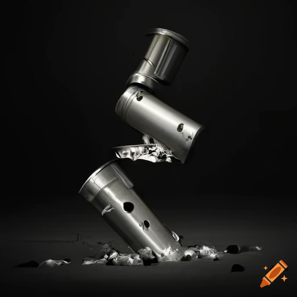 Cans falling to the ground on Craiyon