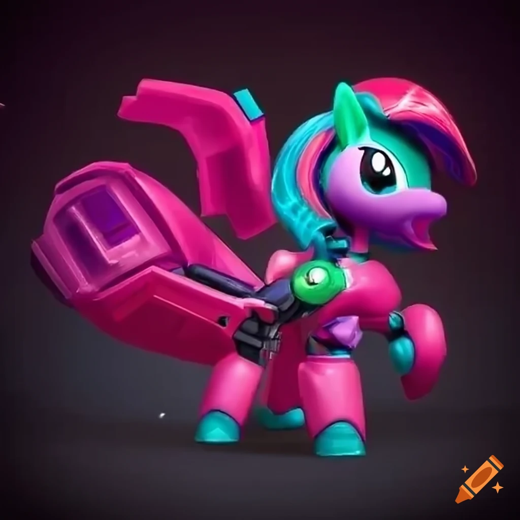 My little pony mech on Craiyon