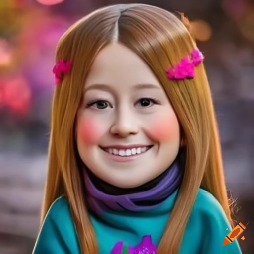 Portrait of Mabel Pines in super-detailed 8K resolution on Craiyon