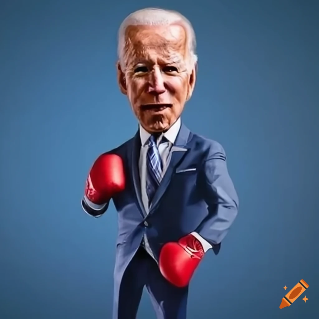 Joe biden dressed as a boxer on Craiyon