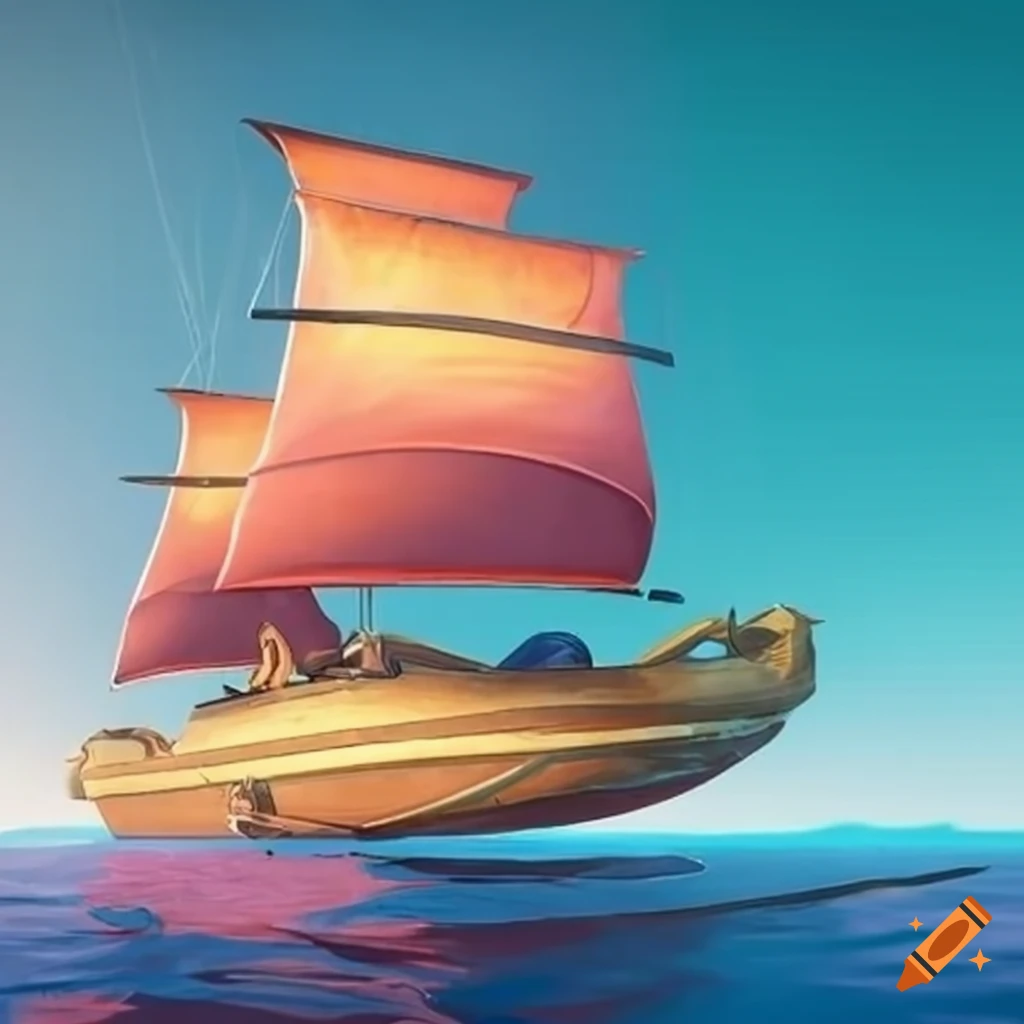 Sailing flying vessel from treasure planet on Craiyon