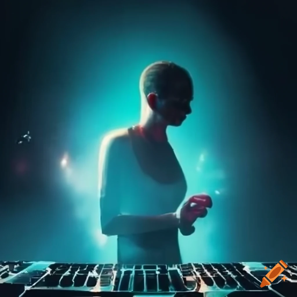 Quazar extended play record of progressive house music on Craiyon