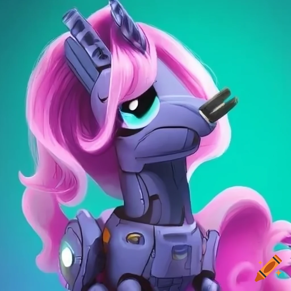 Custom my little pony mech design on Craiyon