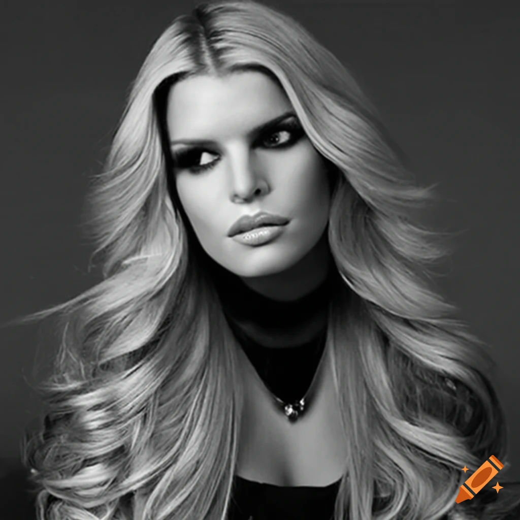 Jessica simpson in a movie scene on Craiyon