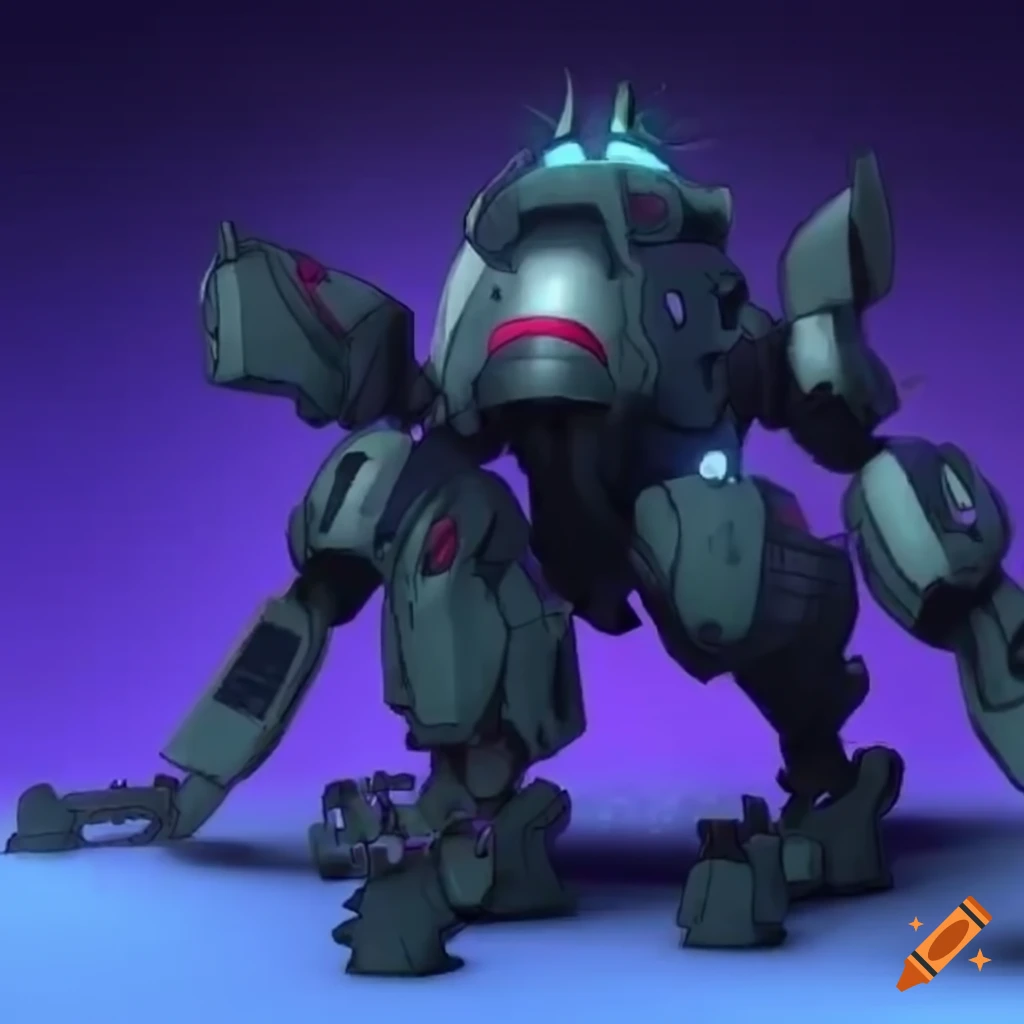 My little pony mech rendering, perfect for animations on Craiyon