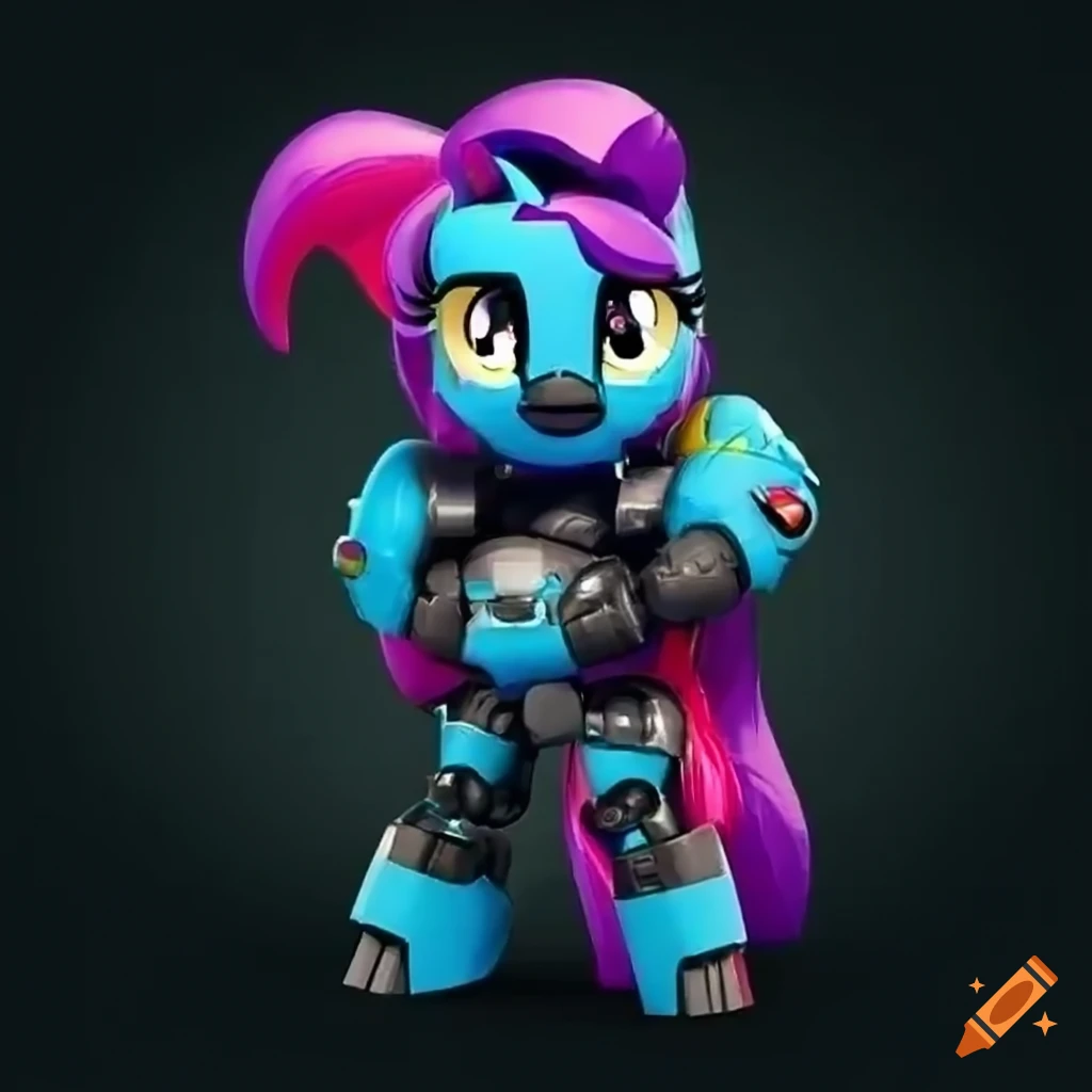 My little pony mech on Craiyon