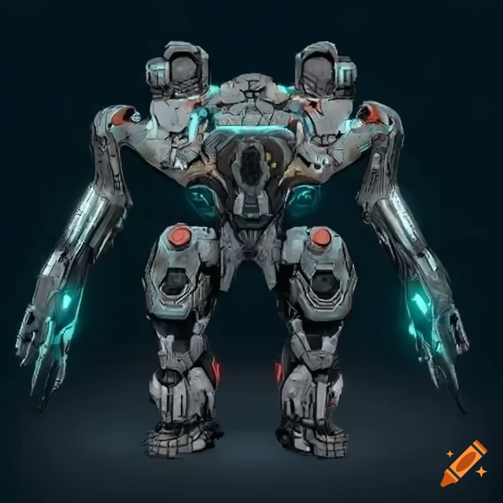 Sleek and powerful mech suit in subnautica series on Craiyon