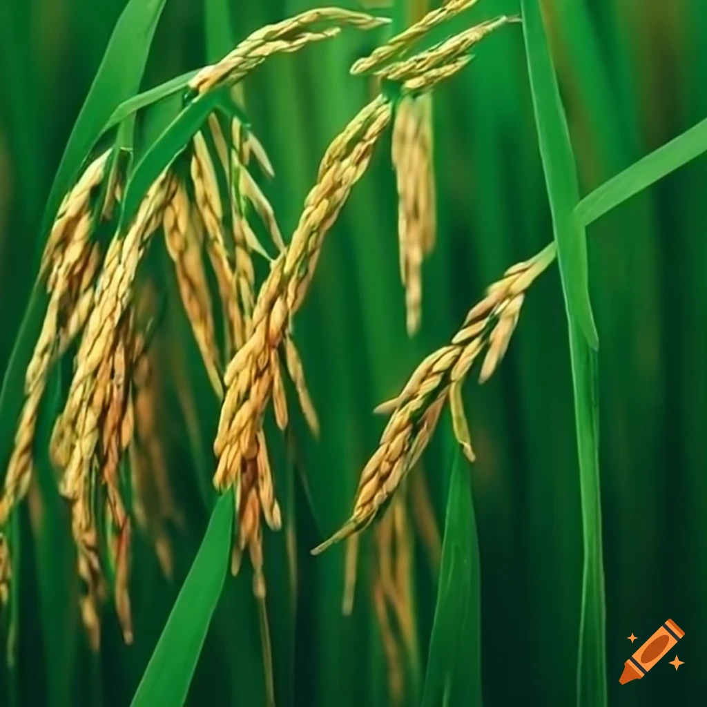 Rice crop on Craiyon
