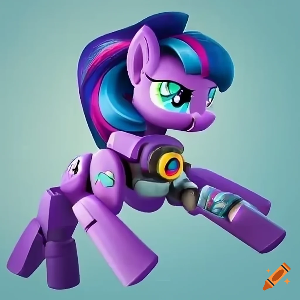 My little pony sleek mech on Craiyon