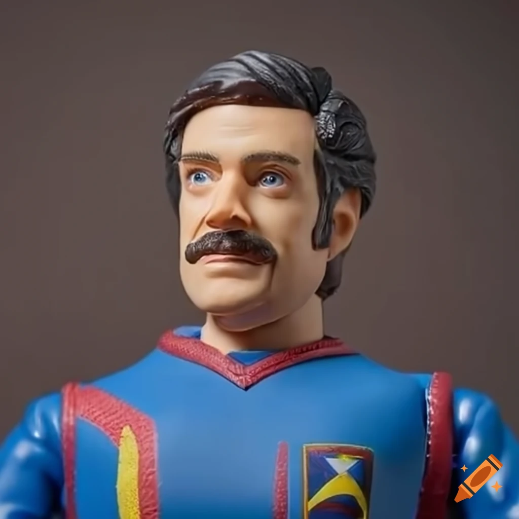 Ted lasso male action figure in plastic on Craiyon
