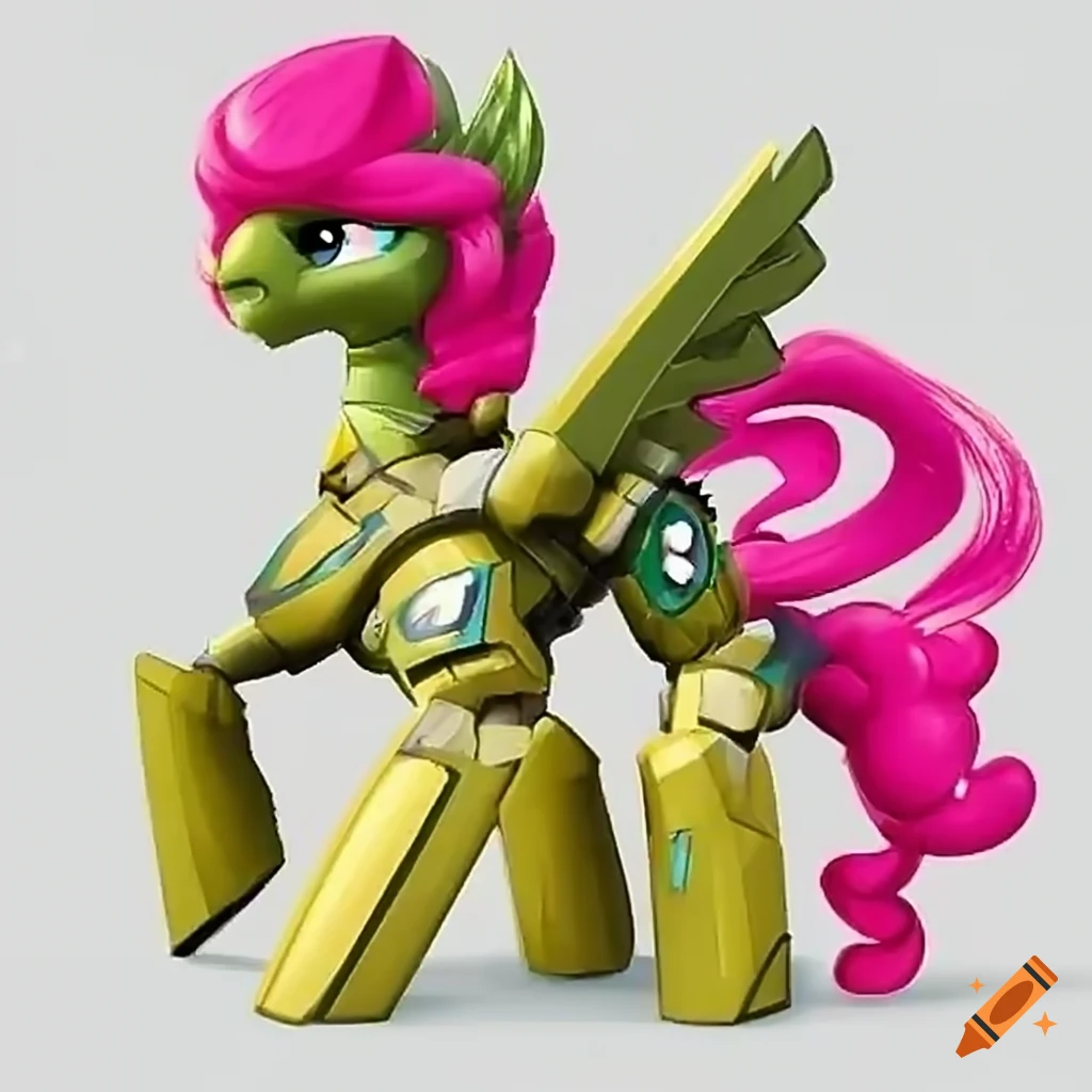 Colorful mech inspired by my little pony on Craiyon
