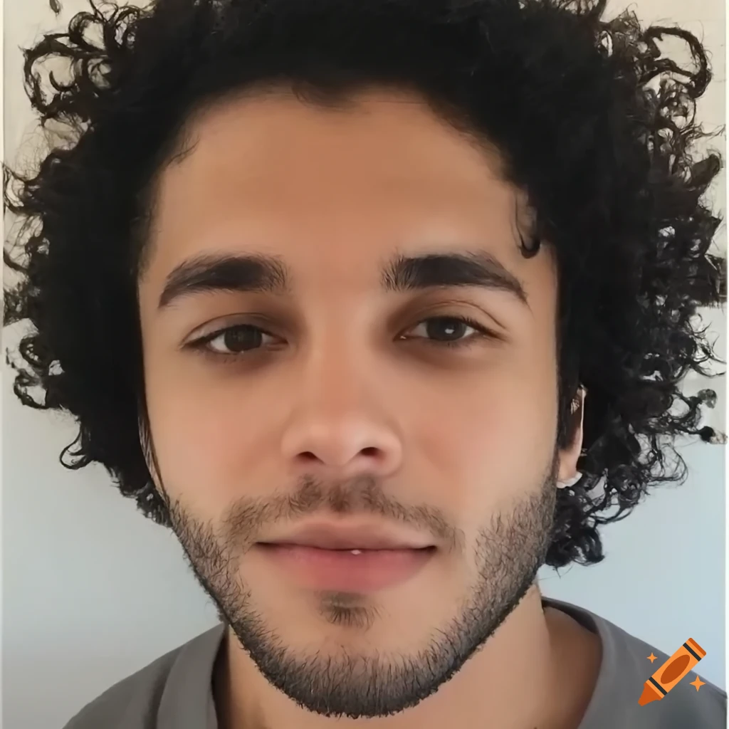 Portrait of a 25-year-old man with distinctive facial features on Craiyon