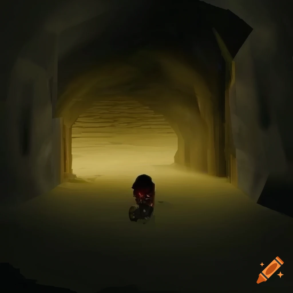 Super mario 64 hollow horror halls landscape on Craiyon