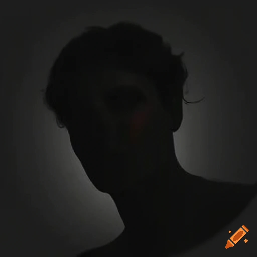 Shadow of a man's head on Craiyon