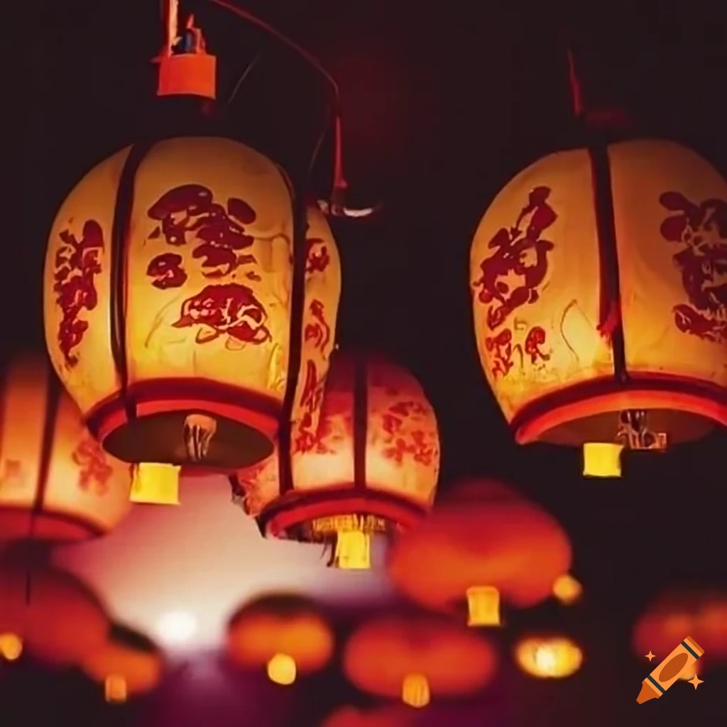 Lunar New Year lanterns celebration on Craiyon