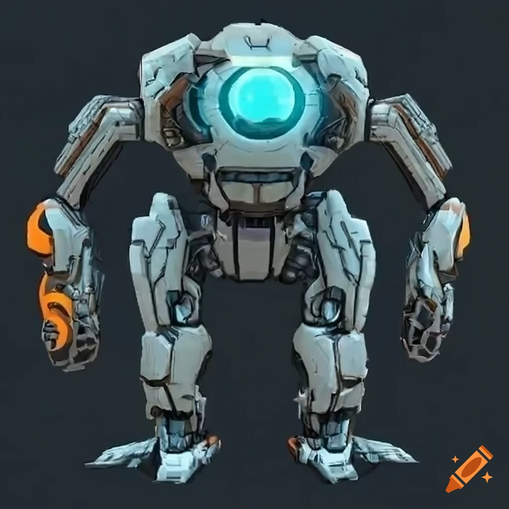 Sleek and powerful mech in subnautica series on Craiyon