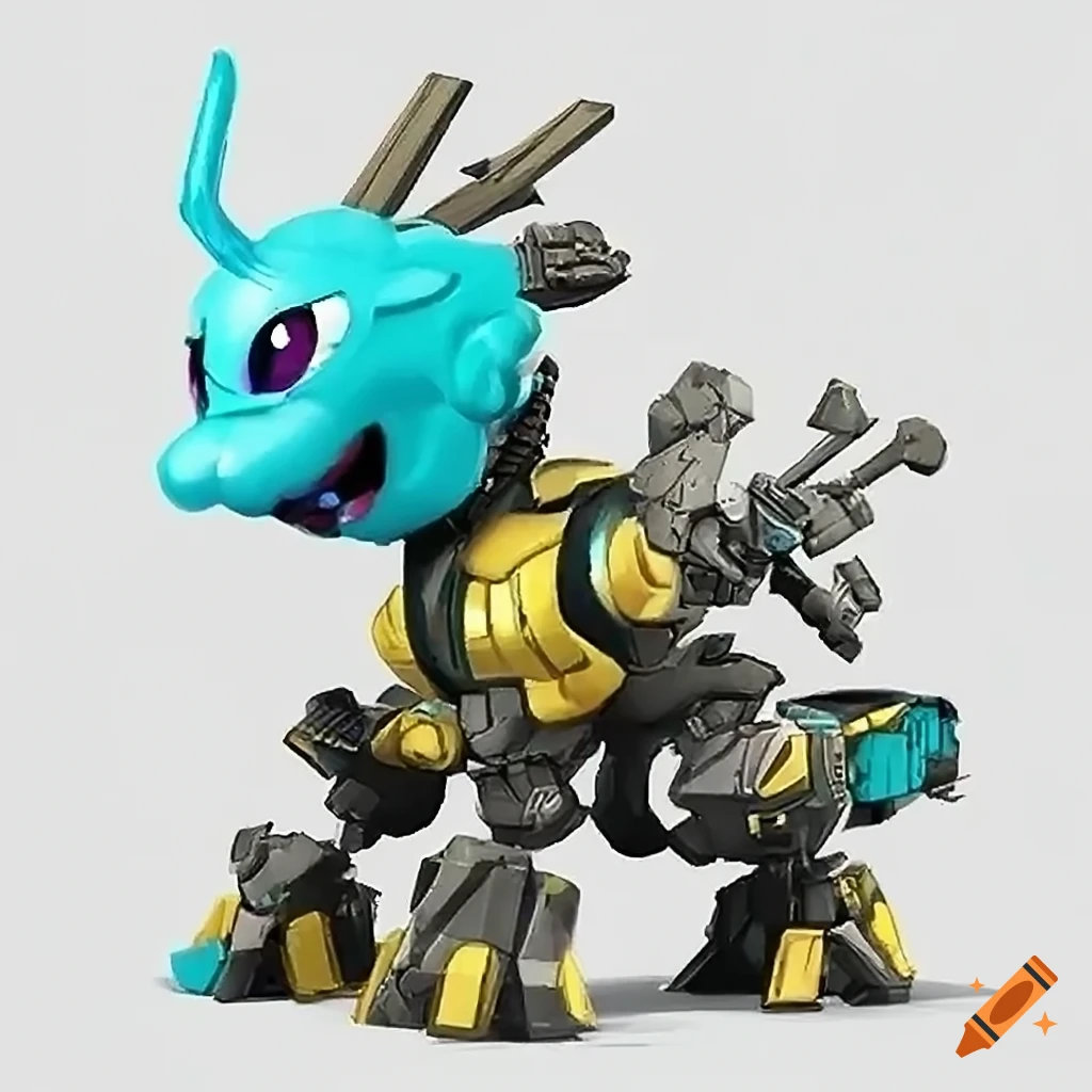 My little pony sleek mech on Craiyon