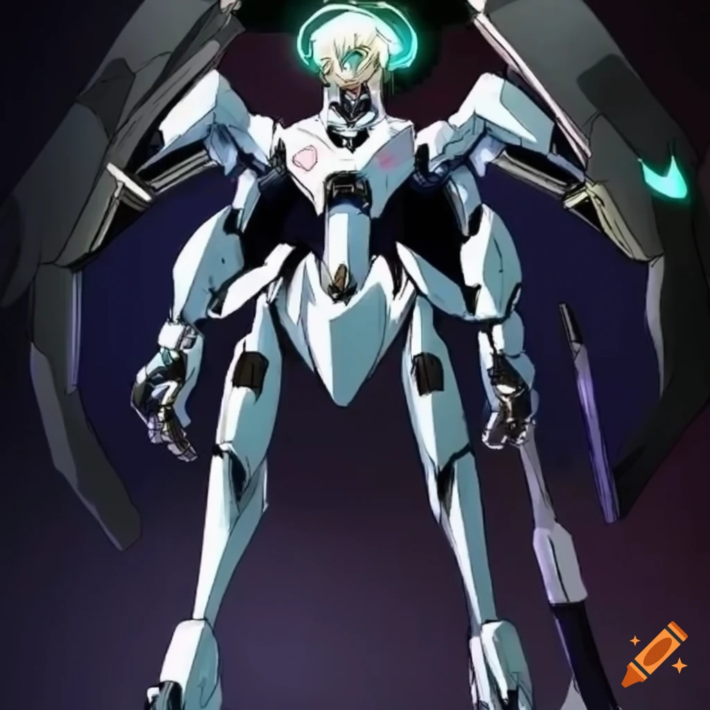 Light mech style in code geass with female design on Craiyon