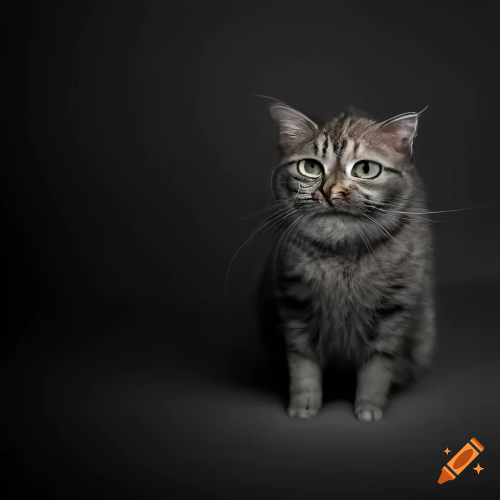 Realistic cat portrait on Craiyon