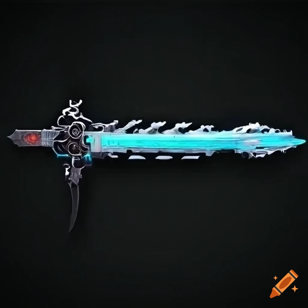 Robotic sword on Craiyon