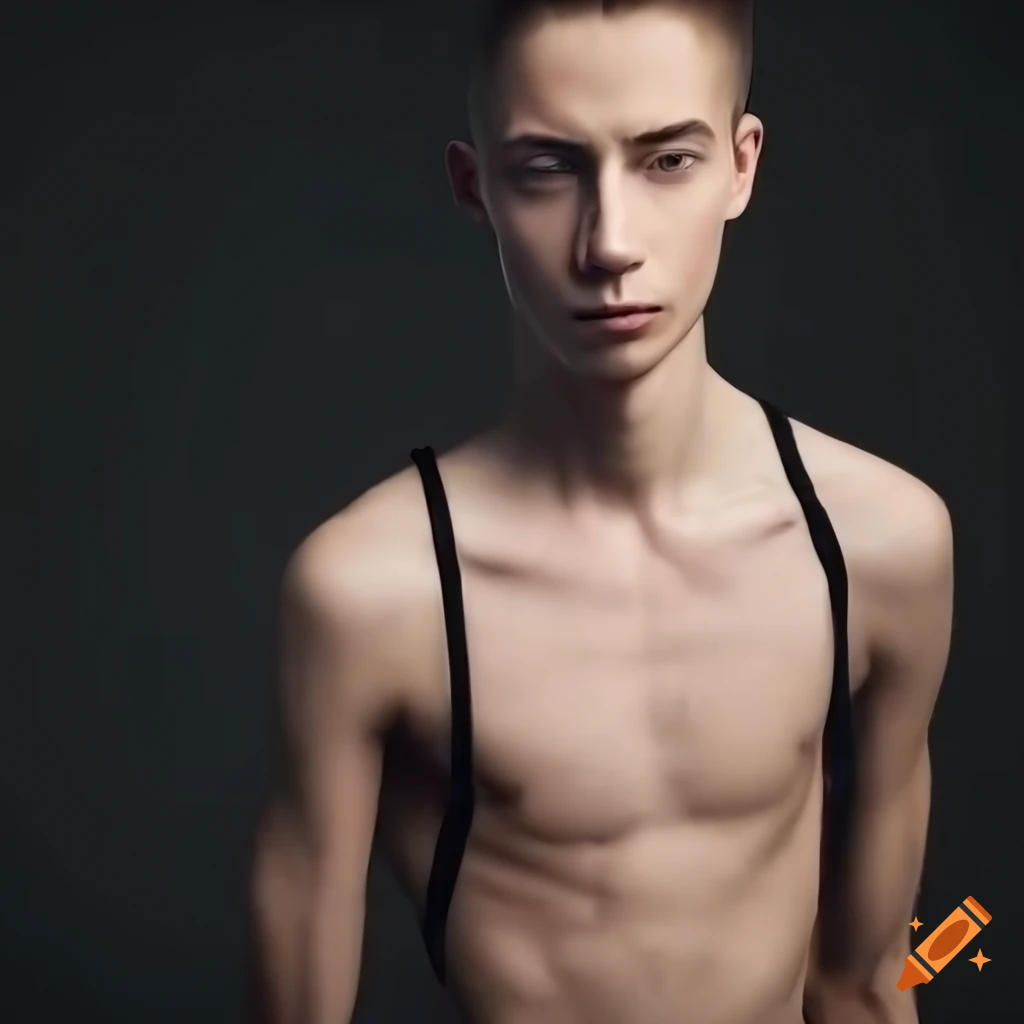 Hyperrealistic image of a handsome male cyborg in futuristic electronic ...