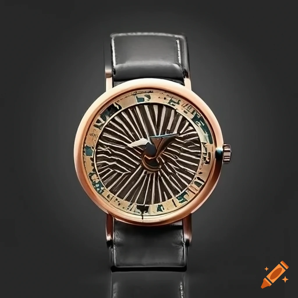 Modern sundial watch on Craiyon