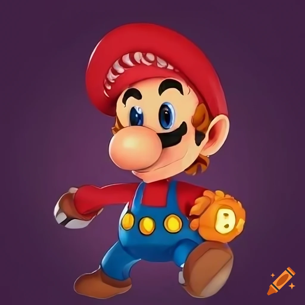 Mario bros video game characters on Craiyon