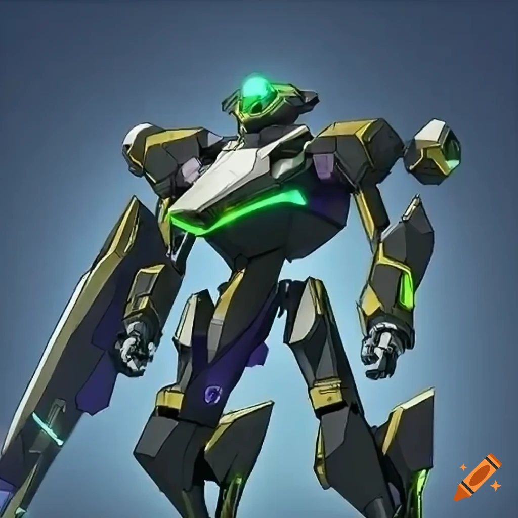 Detailed light mech in code geass with powerful and athletic design on ...
