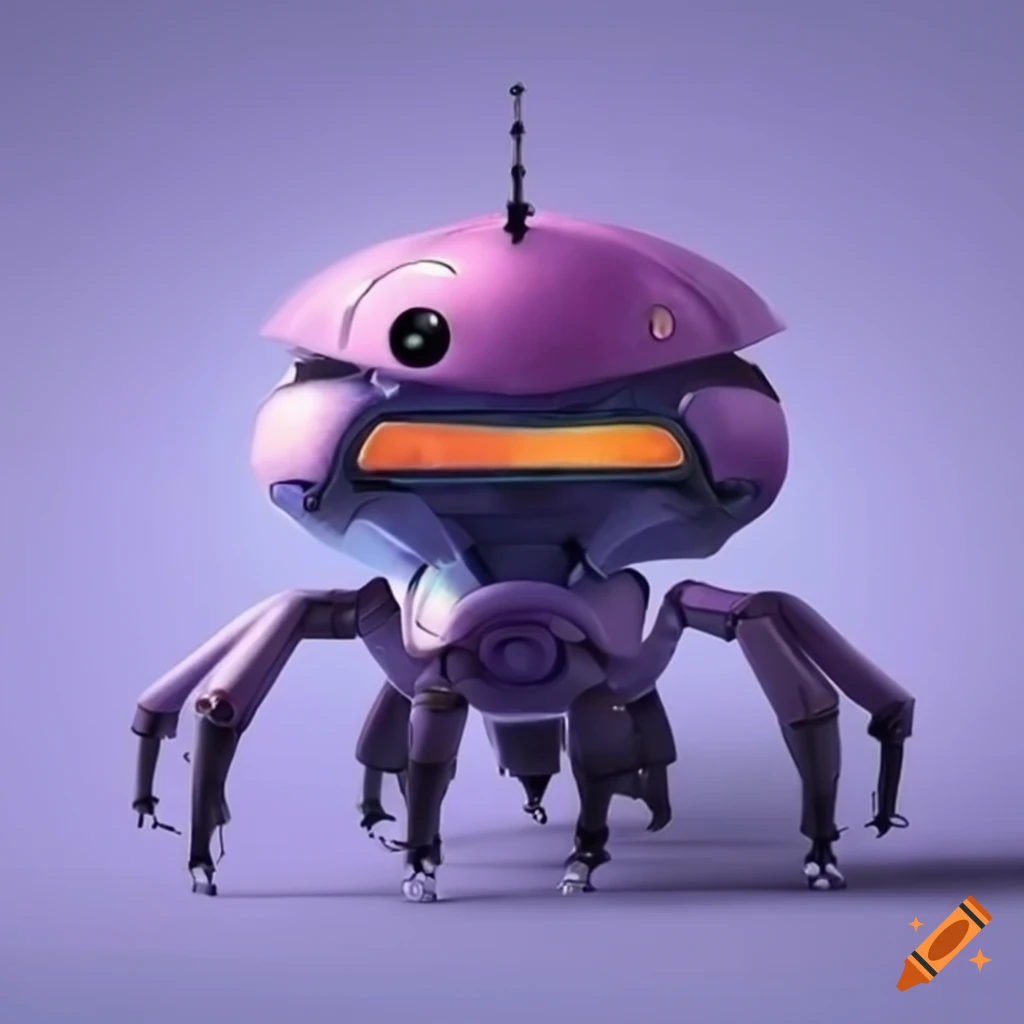 Pet robot spider tank inspired by ghost in the shell tachikoma on Craiyon