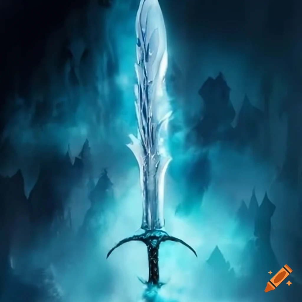 The frozen sword on Craiyon