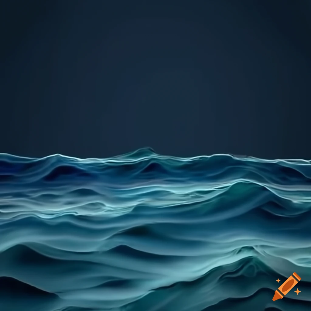 Realistic ocean with irregular wave generation on Craiyon