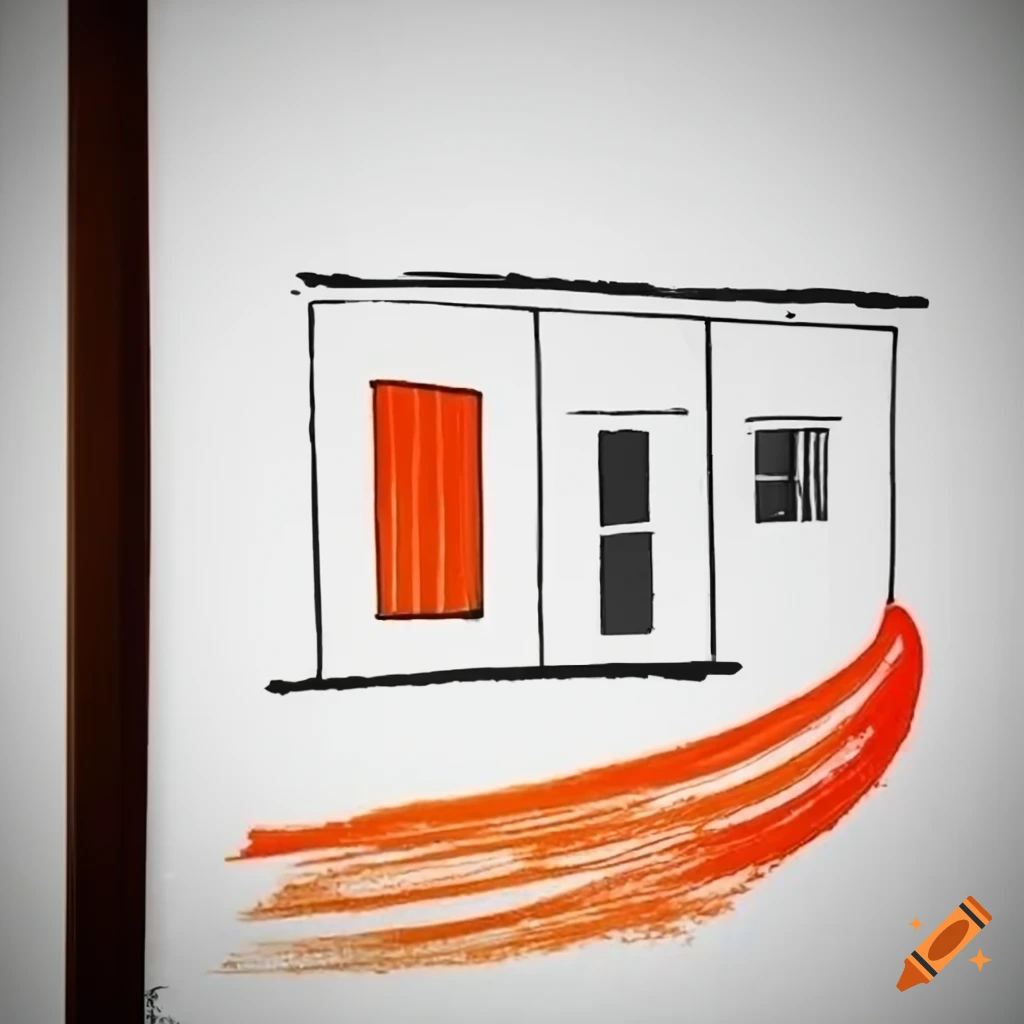 Modular container home logo on Craiyon