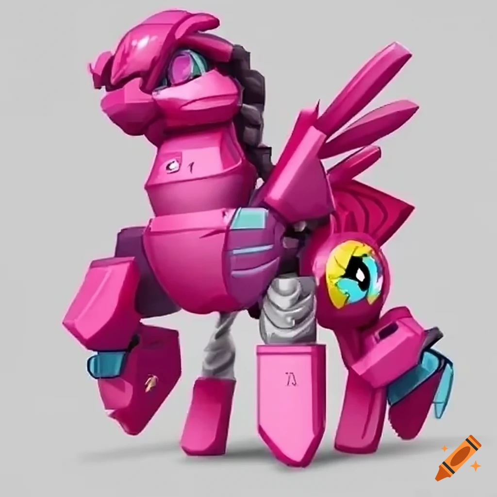 My little pony sleek mech on Craiyon